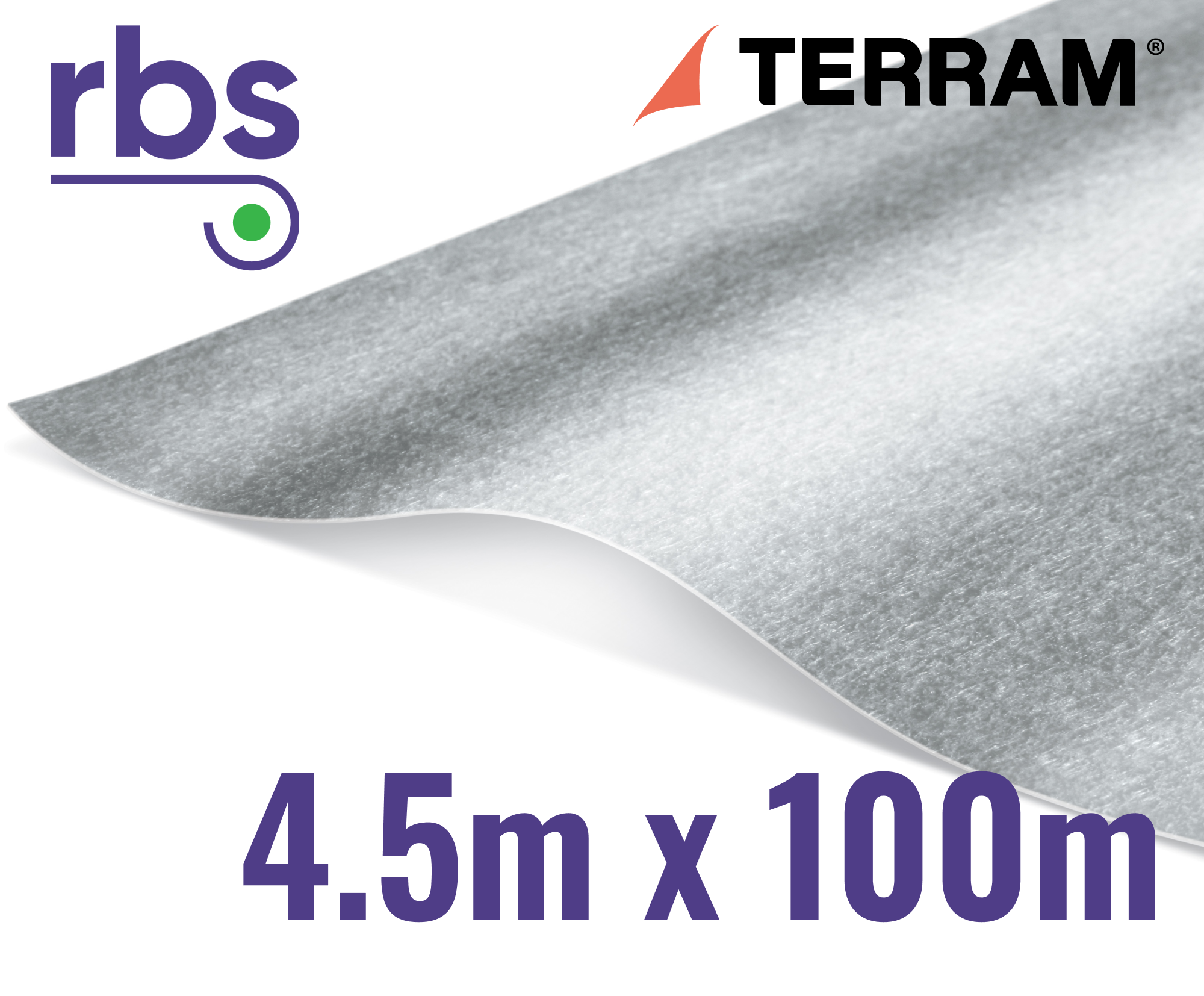 Terram 1000 Geotextile Membrane – 4.5m x 100m Roll - Root Barrier Store